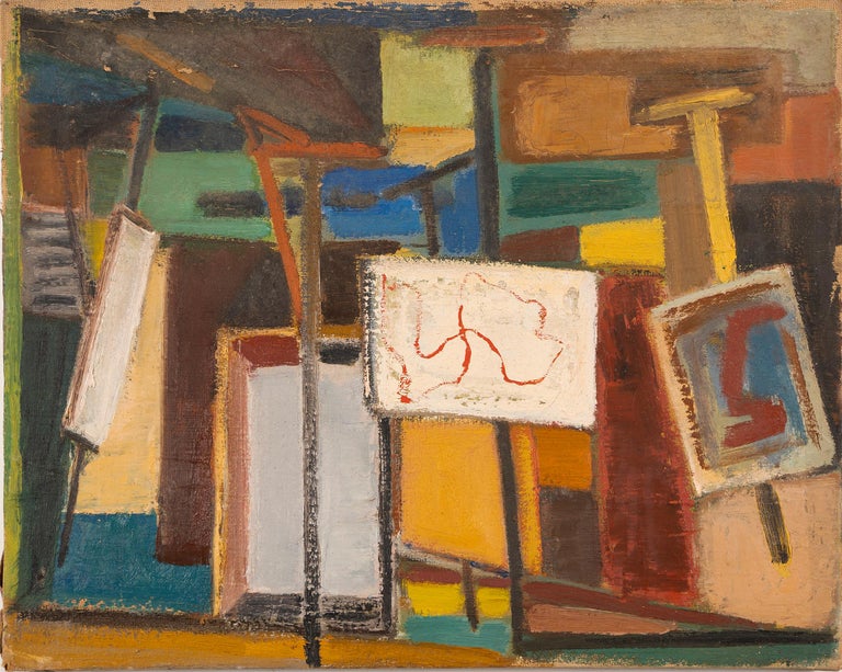 Unknown - Vintage American School Abstract Expressionist Boston Estate ...