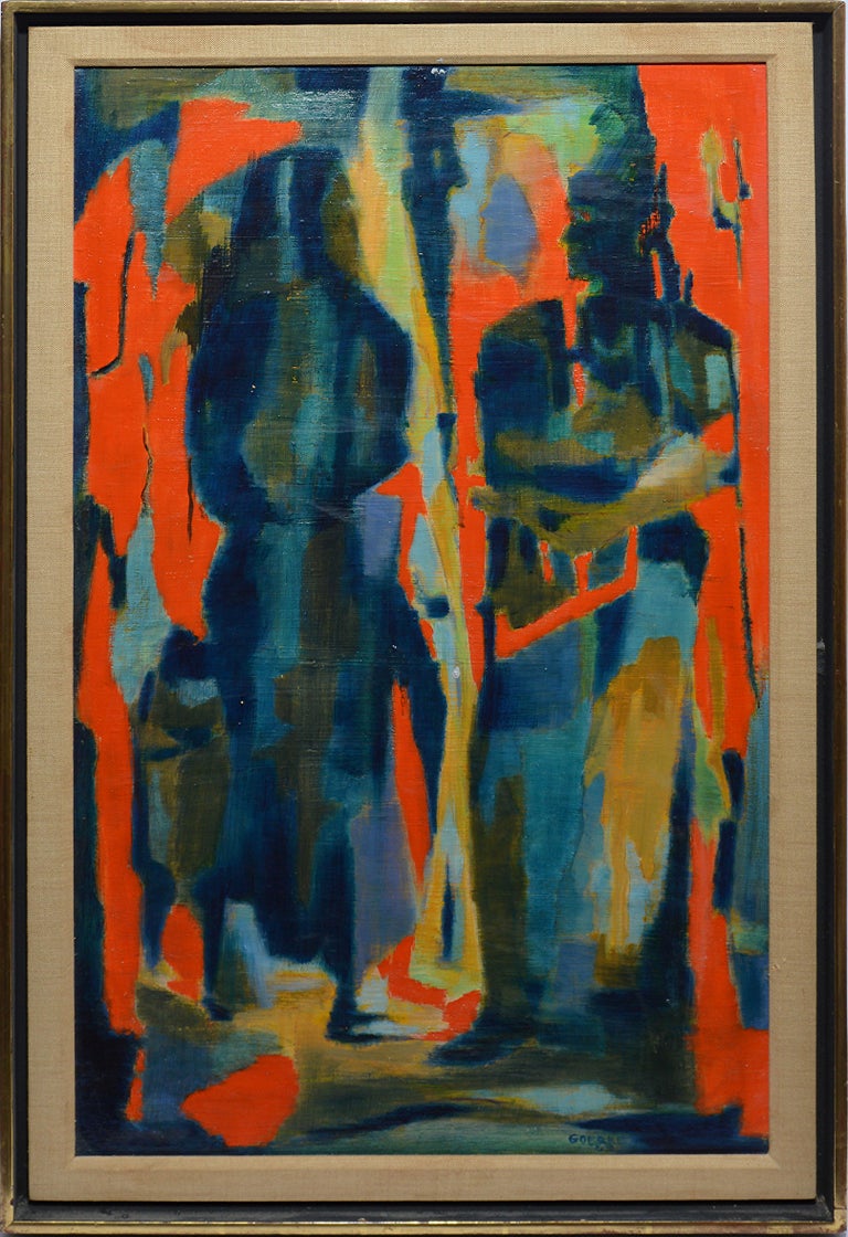 Unknown - Vintage American School Mid Century Modernist Abstract Market ...