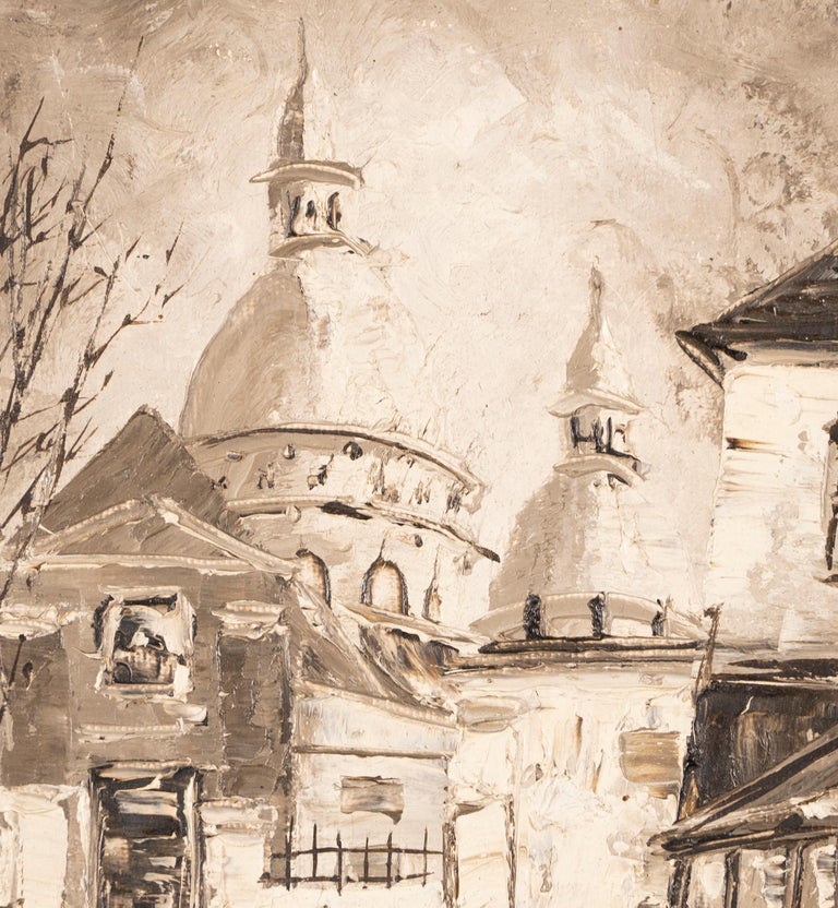 Unknown - Vintage French Modern Street Scene Paris Church Original ...