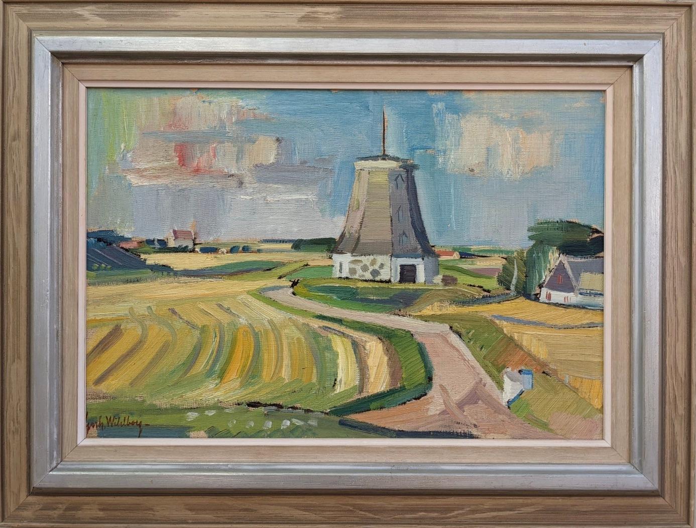 Unknown - 1964 Vintage Mid Century Landscape Framed Swedish Oil ...