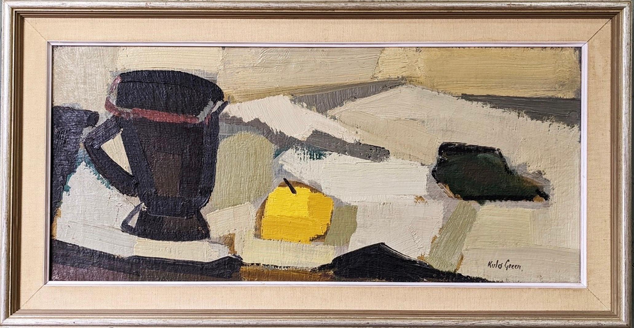 Unknown - Vintage Mid-Century Swedish Still Life Framed Oil Painting ...