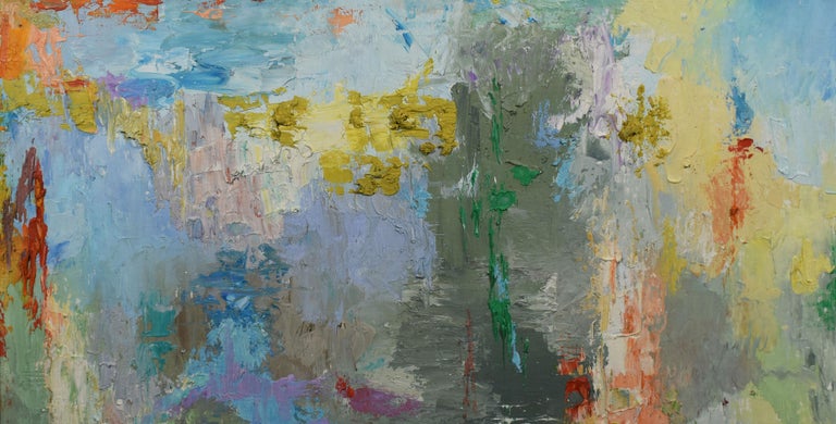 Unknown - Vintage New York School Abstract Expressionist Oil Original ...