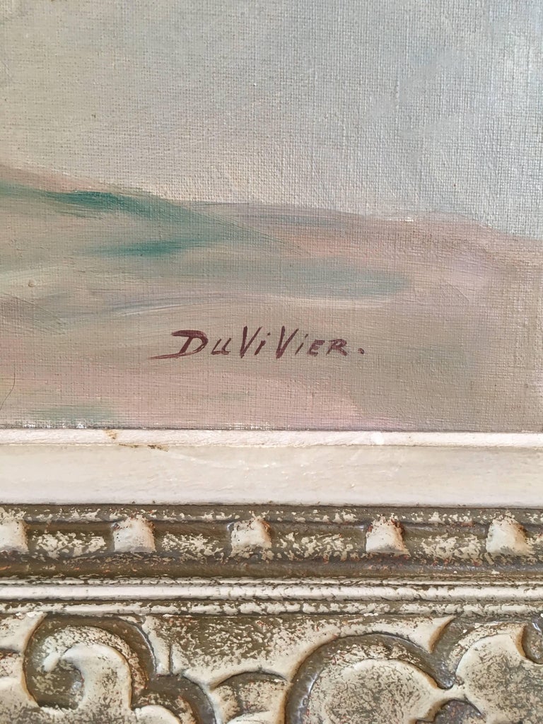 Unknown - Vintage Roses, Large French Shabby Chic Oil Painting at 1stDibs