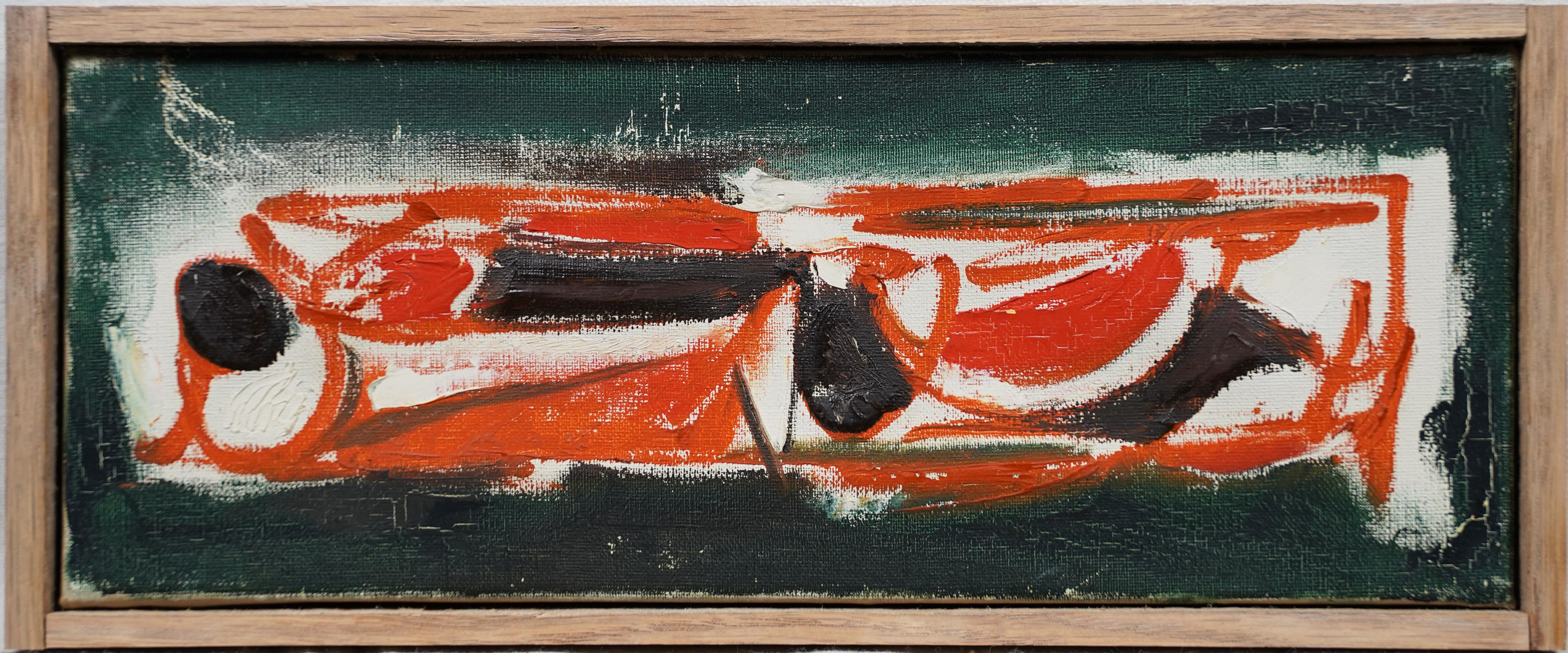 Unknown - Vintage Signed Mid Century Modern Abstract Expressionist ...