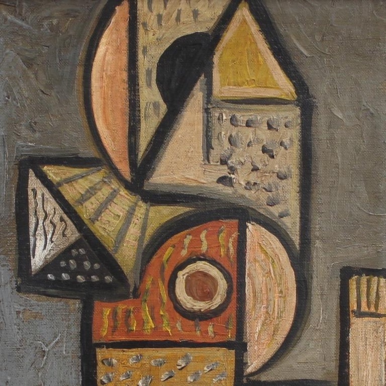Unknown - 'Portrait of a Young Man II' by V.R., Mid-Century Abstract ...