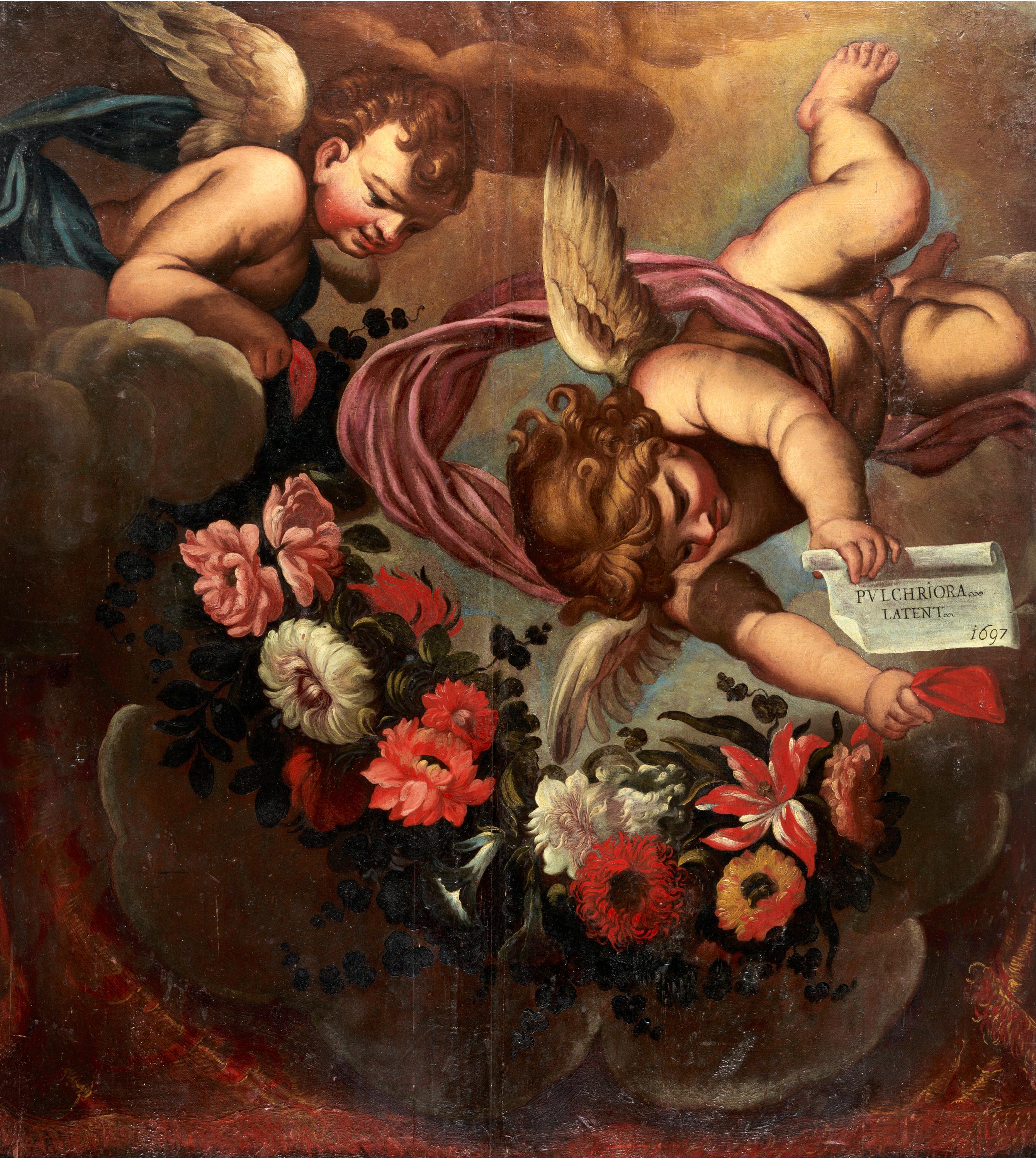 Unknown - Large Classical Floral Still Life Oil Painting at 1stDibs