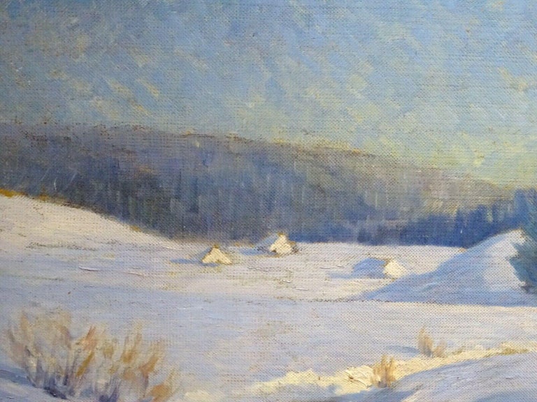 Unknown - Winter Landscape, Near Maloja, circa 1920 Gottardo Segantini ...