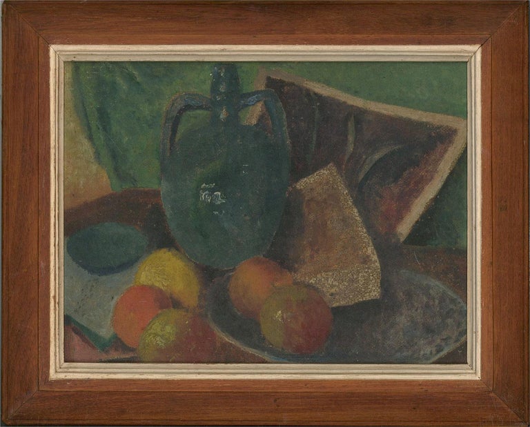 Unknown - Y. - Mid 20th Century Oil, Still Life with Fruit For Sale at ...