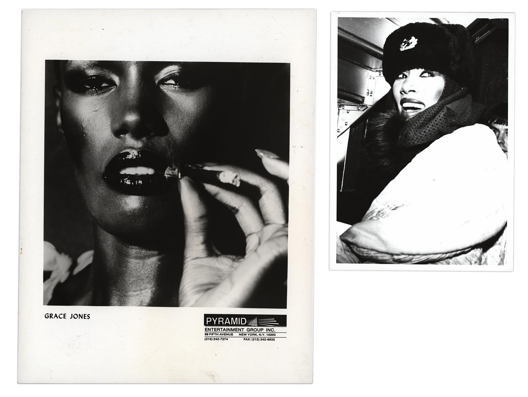 Unknown - 1980s Grace Jones photographs set of 2 (vintage Grace Jones ...