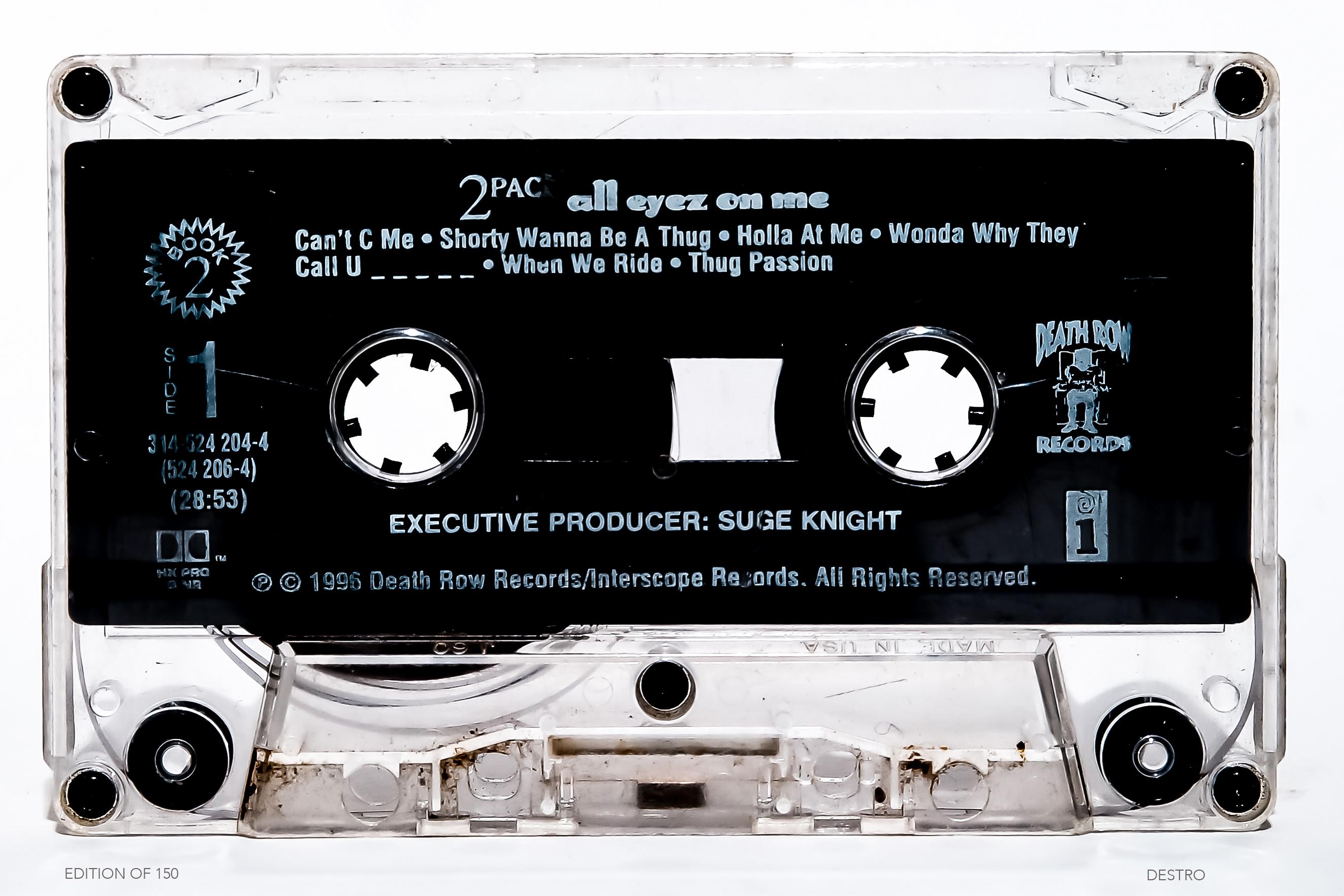Unknown - 24x36 Tupac Shakur 2pac "All Eyez On Me" Cassette Photography ...