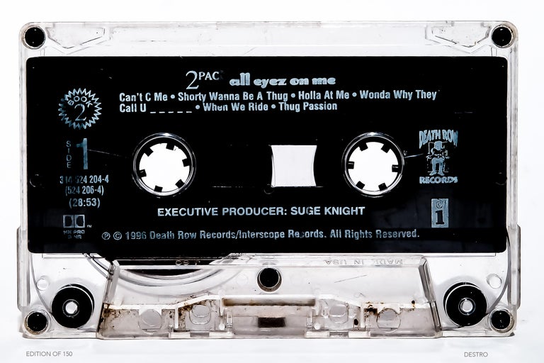 Unknown - 36x48 Tupac Shakur 2pac "All Eyez On Me" Cassette Photography ...