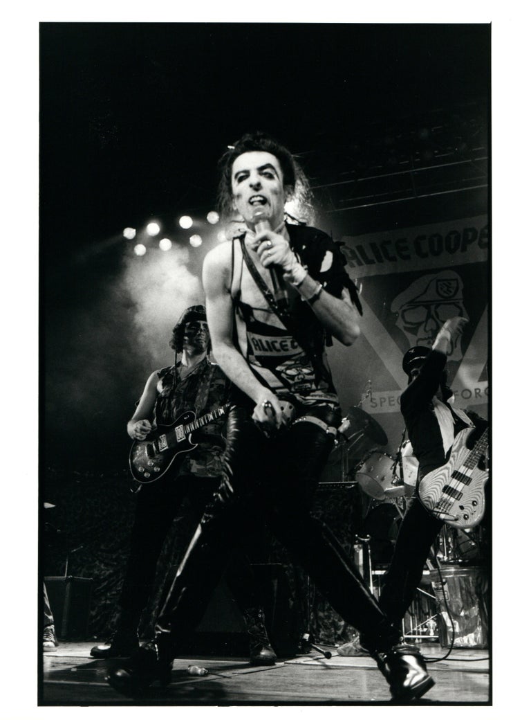 Unknown - Alice Cooper Singing on Stage Vintage Original Photograph For ...