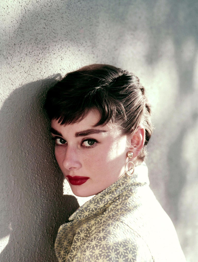 Unknown - Audrey Hepburn in Stunning Color Globe Photos Fine Art Print ...
