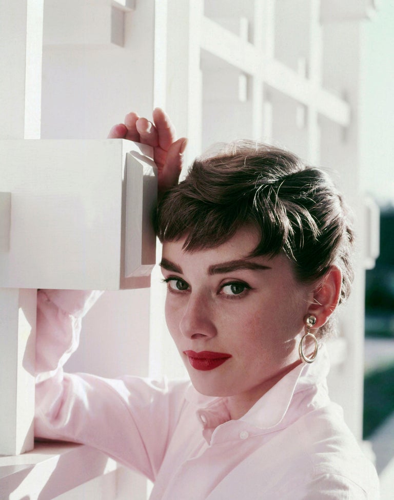 Unknown - Audrey Hepburn Mod Portrait in Color Globe Photos Fine Art ...
