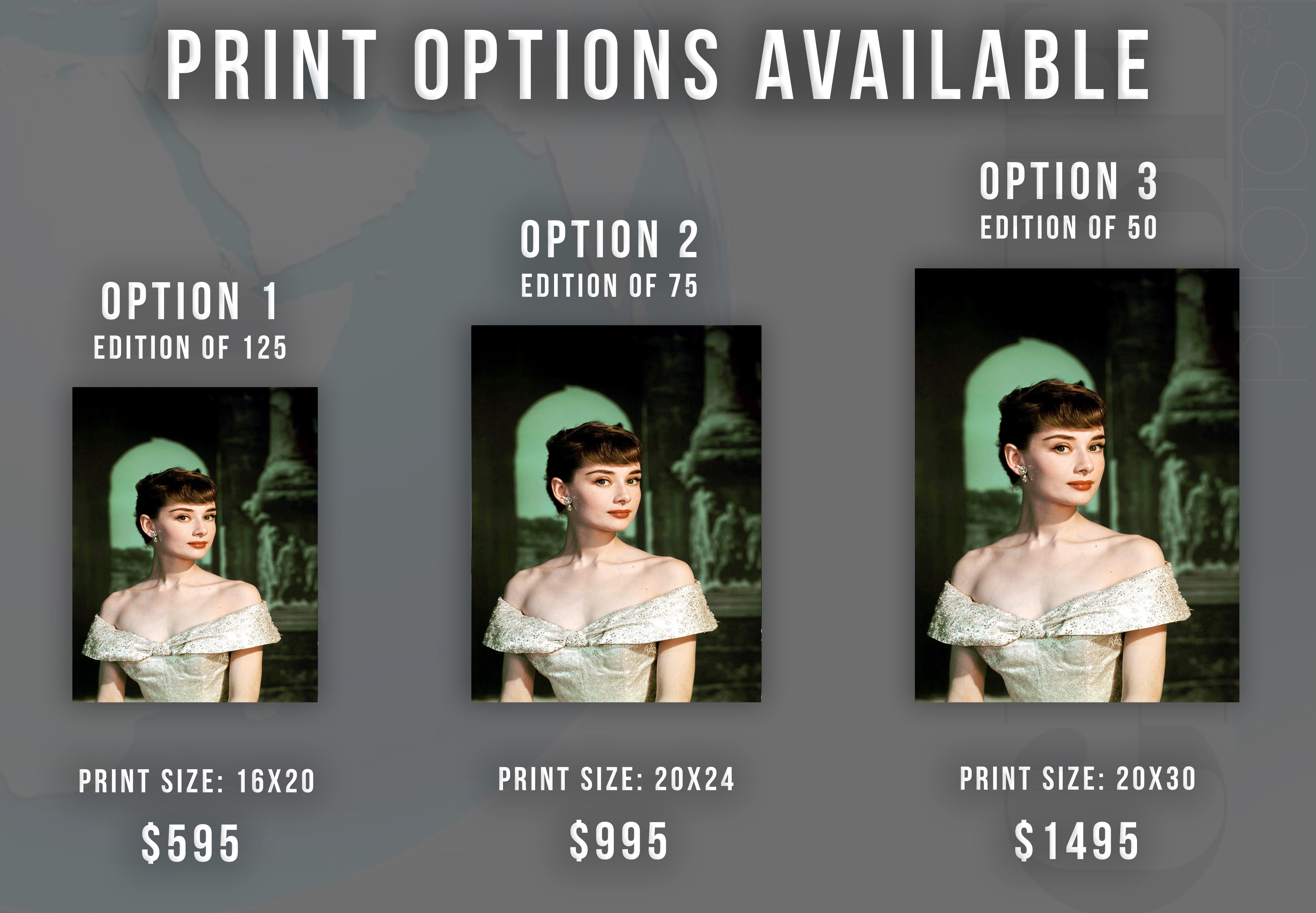 Unknown - Audrey Hepburn "Roman Holiday" in Color Globe Photos Fine Art ...