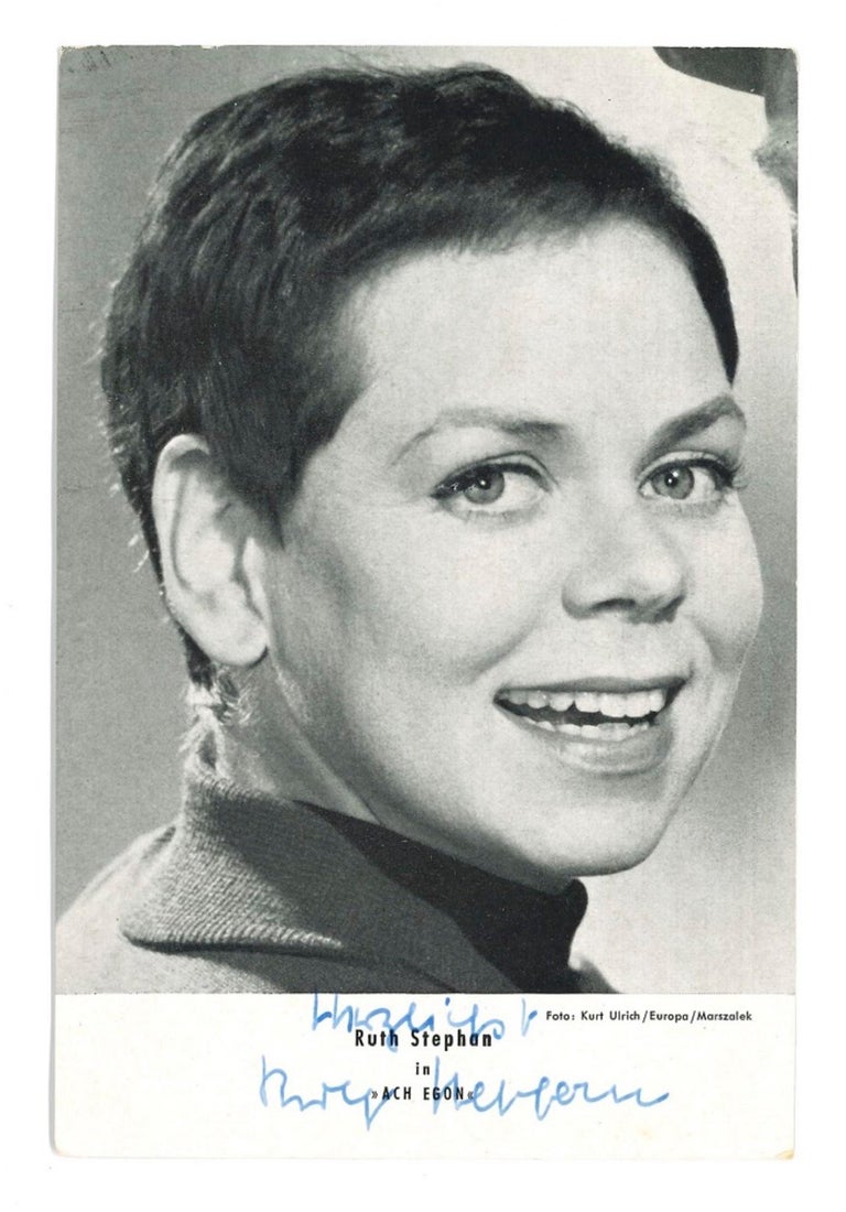 Unknown - Autograph by Ruth Stephan - Vintage b/w Postcard - 1960s For ...