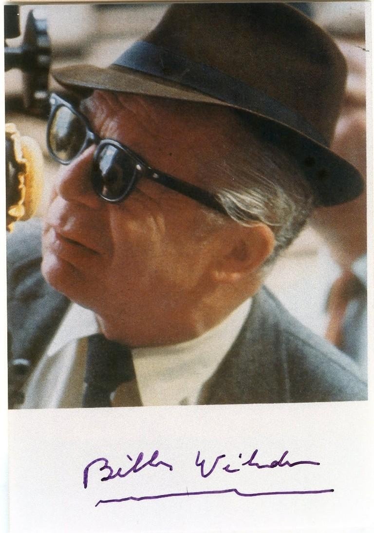 Unknown - Autographed Portrait of Billy Wilder - Vintage Photograph ...