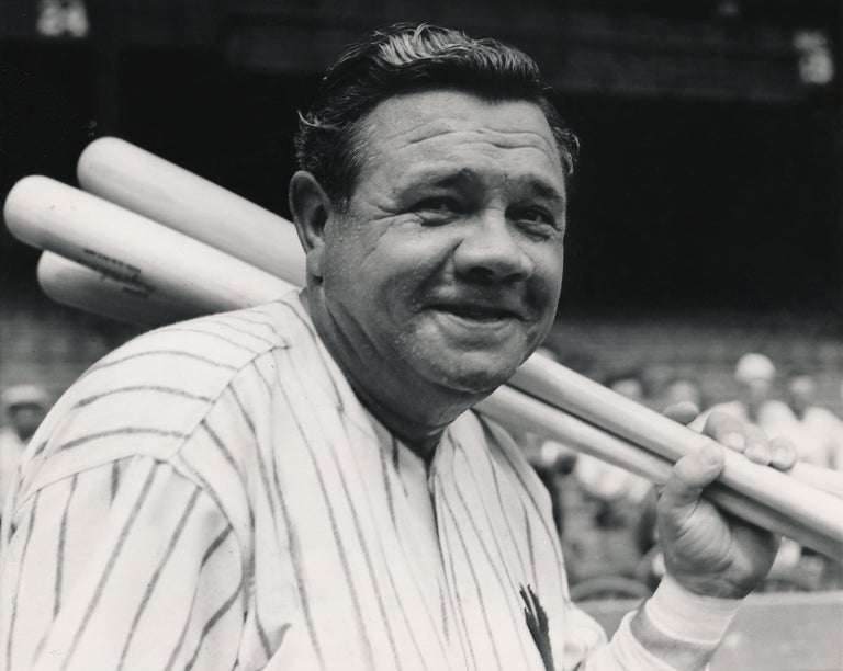 Unknown - Babe Ruth Smiling on the Field Fine Art Print For Sale at 1stDibs