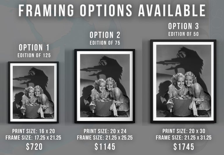 Unknown - Betty Grable Shadow Puppets Fine Art Print For Sale at 1stDibs