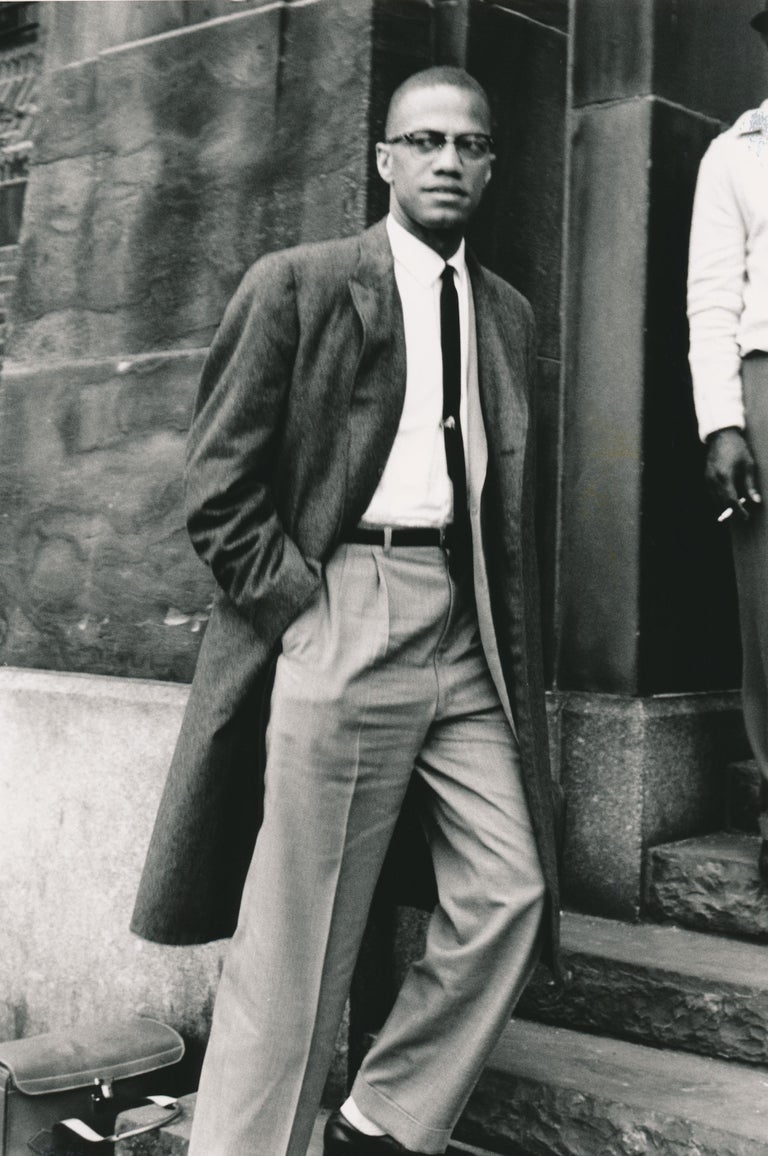Unknown - Candid Malcolm X Walking Fine Art Print For Sale at 1stDibs ...