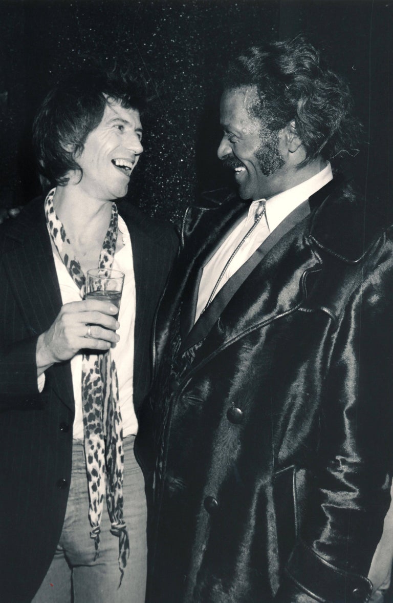 Unknown - Chuck Berry and Keith Richards Laughing Fine Art Print For ...