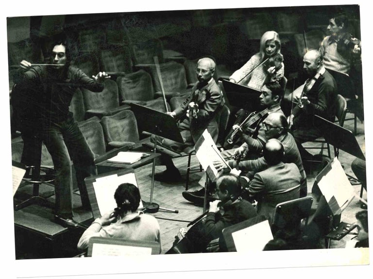 Unknown - Claudio Abbado - Vintage Photograph - 1970s For Sale at 1stDibs