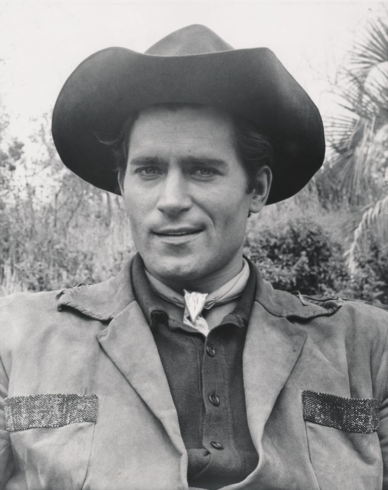 Unknown - Clint Walker Smiling in Cowboy Hat Fine Art Print For Sale at ...