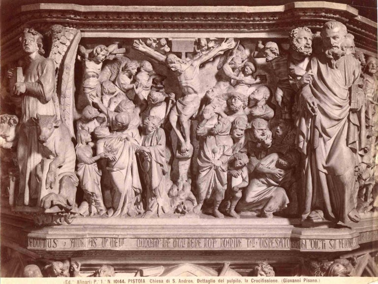 Unknown - Crucifixion, S. Andrea Church, Pistoia - Vintage b/w ...