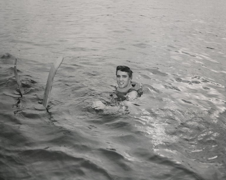 Unknown - Elvis Presley Swimming Fine Art Print at 1stDibs