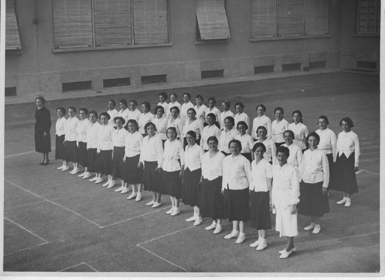 Unknown - Physical Education at School - Vintage b/w Photo - 1934 ca ...