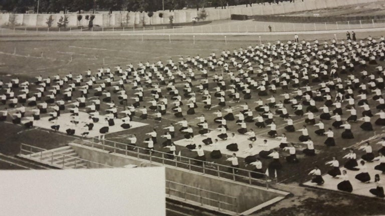 Unknown - Female Gym Exercises during Fascism in Italy - Vintage b/w ...