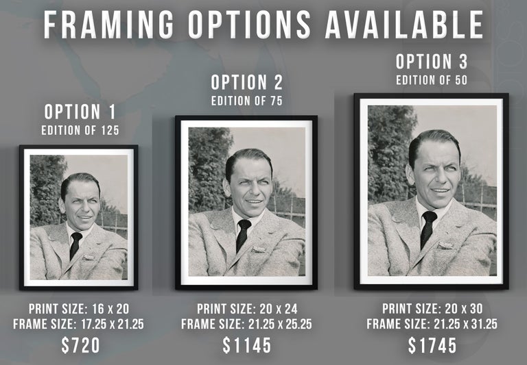 Unknown - Frank Sinatra Smiling Fine Art Print For Sale at 1stDibs