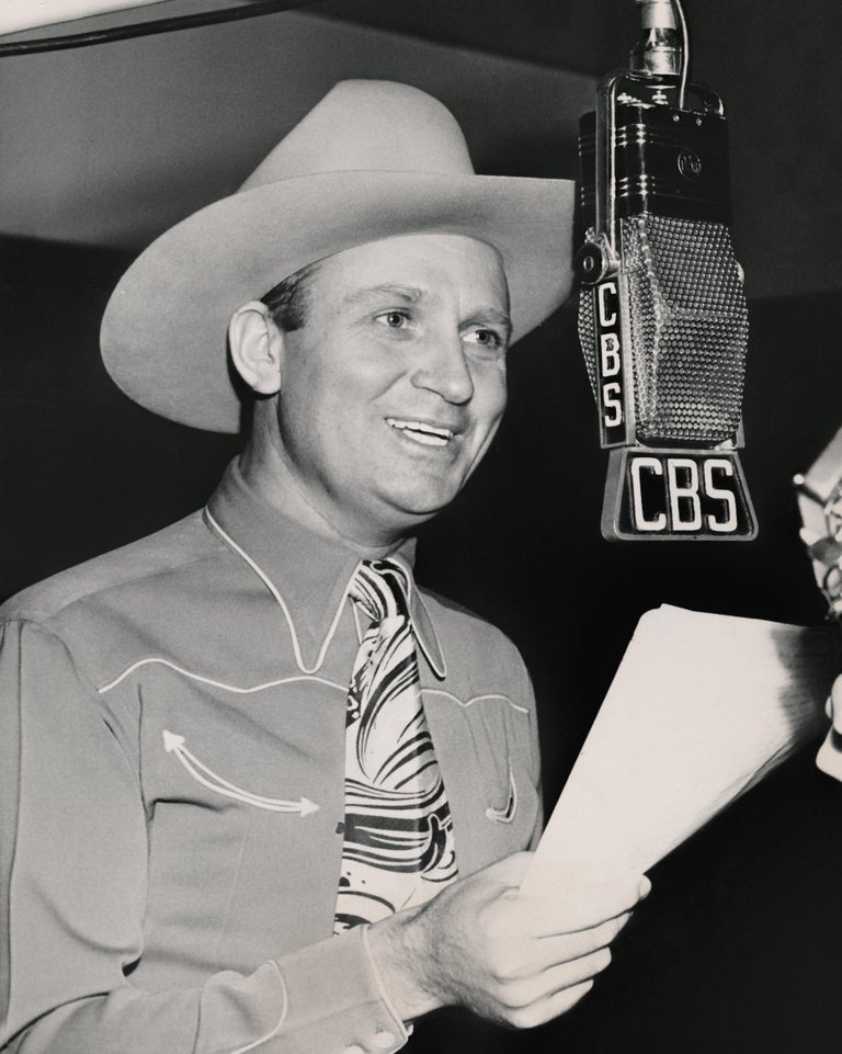 Unknown - Gene Autry on CBS Radio Fine Art Print For Sale at 1stDibs