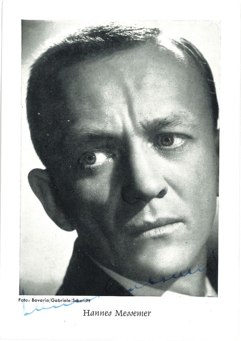 Unknown - Portrait autographié de Hannes Messemer - années 1960 En ...