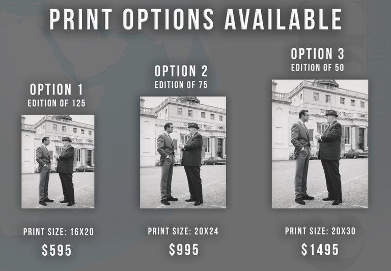 Unknown - James Bond on the Set Globe Photos Fine Art Print For Sale at ...