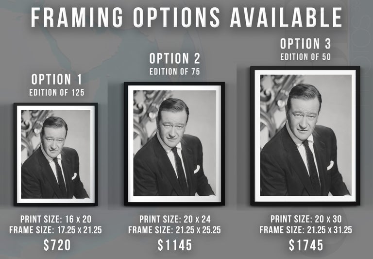 Unknown - John Wayne in the Studio Fine Art Print For Sale at 1stDibs