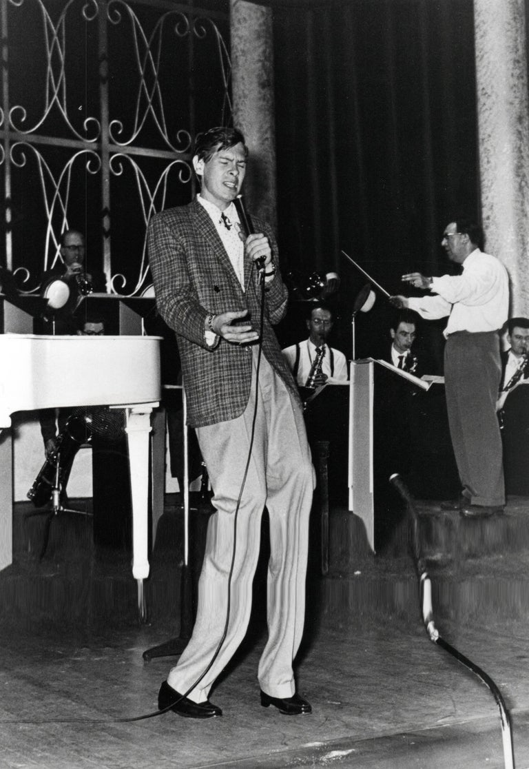 Unknown - Johnnie Ray Performing Vintage Original Photograph For Sale ...