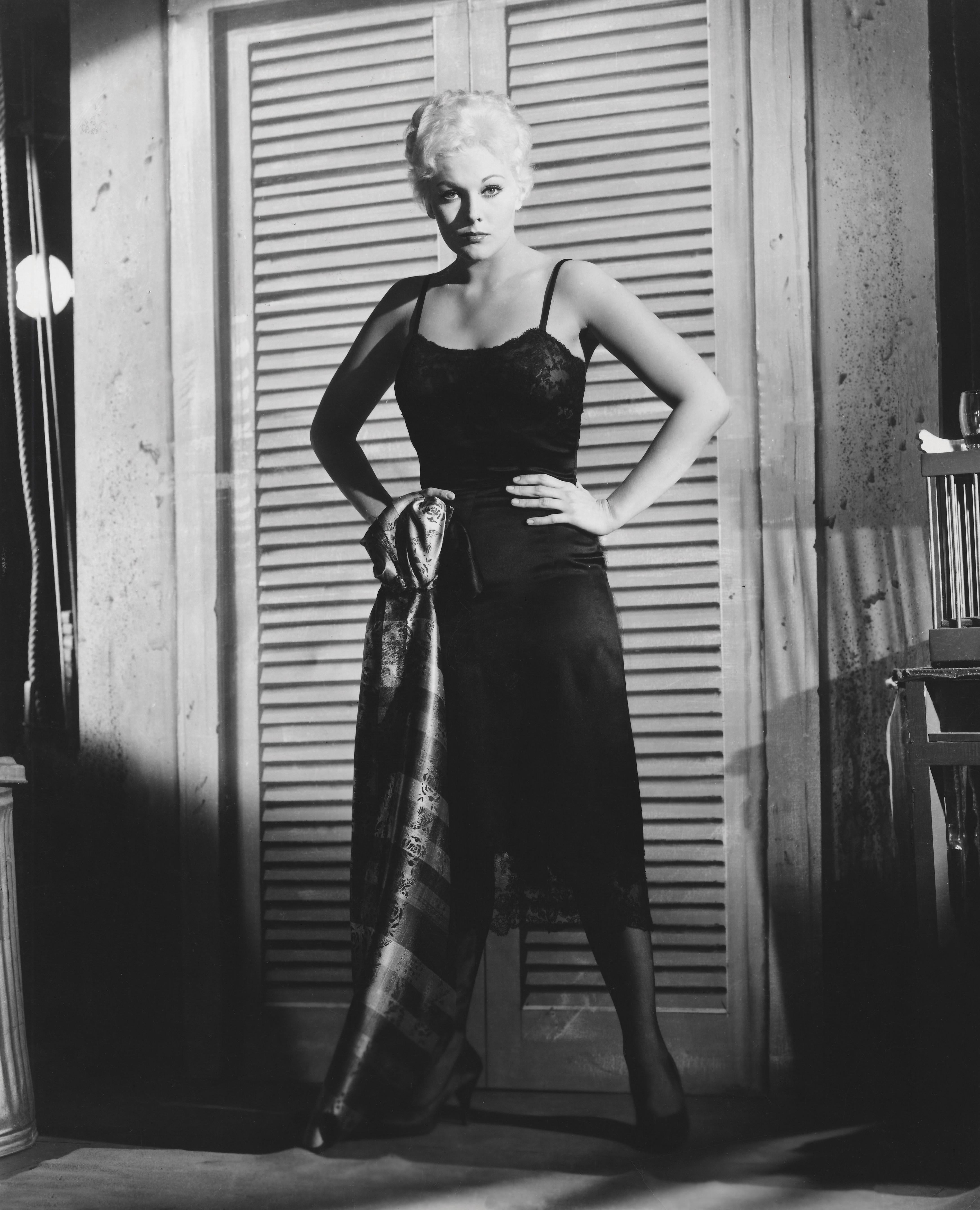 Unknown - Kim Novak in Black Gown Globe Photos Fine Art Print For Sale ...