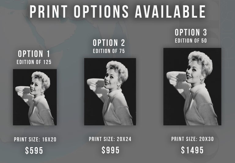 Unknown - Kim Novak Smiling and Leaning Globe Photos Fine Art Print For ...