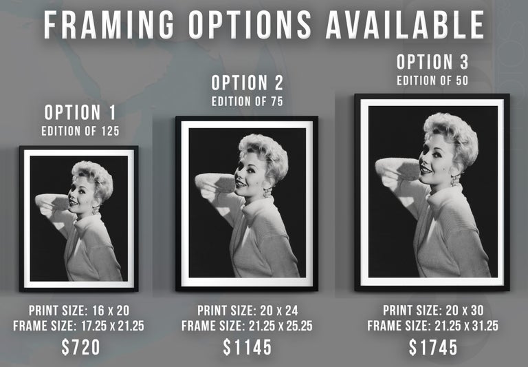Unknown - Kim Novak Smiling and Leaning Globe Photos Fine Art Print For ...