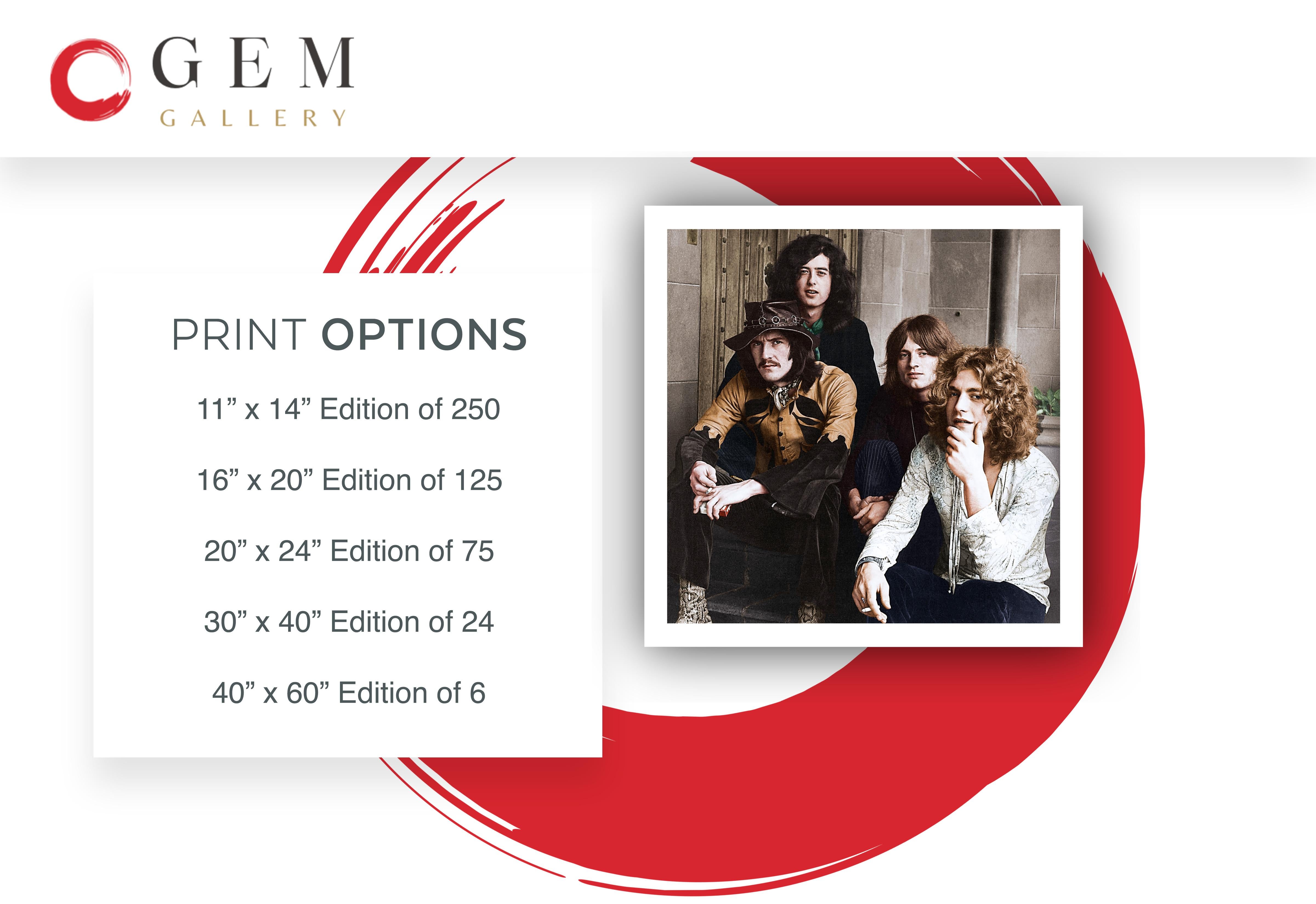 Unknown - Led Zeppelin at Chateau Marmont 40" x 40" (Edition of 12) For ...