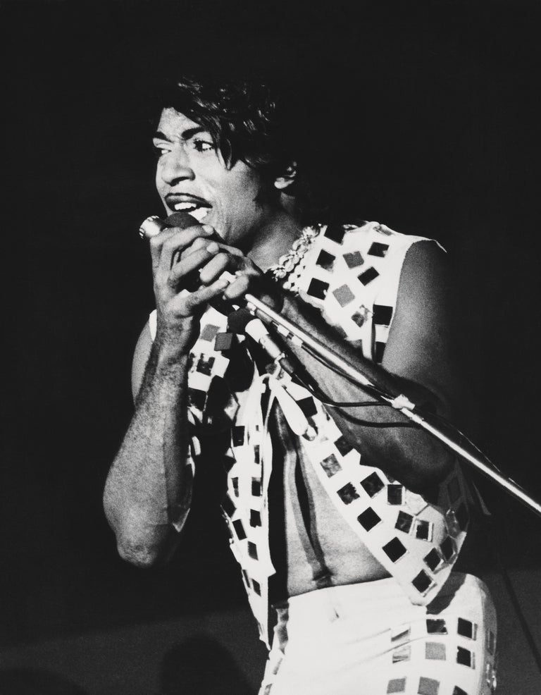 Unknown - Little Richard Singing on Stage Fine Art Print For Sale at ...