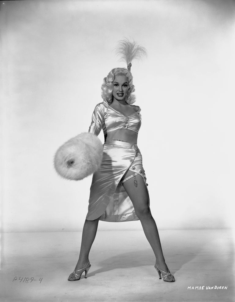 Unknown Mamie Van Doren Pinup In Fur Fine Art Print For Sale At 1stdibs