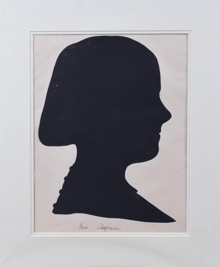 Unknown - Nineteenth century silhouette of a lady: Miss Chapman For ...