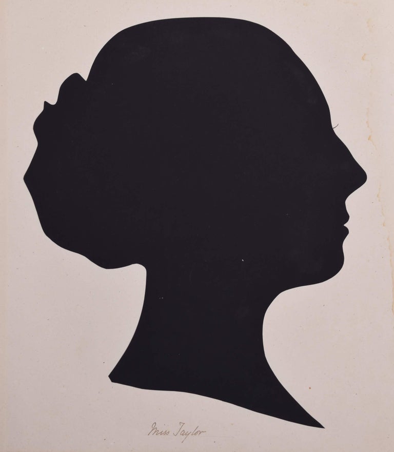 Unknown - Nineteenth century silhouette of a lady: Miss Taylor For Sale ...
