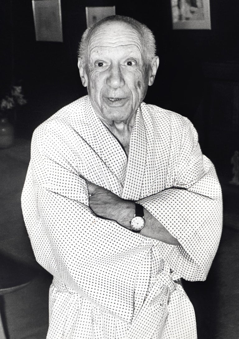 Unknown - Pablo Picasso Smiling with Arms Crossed Fine Art Print For ...