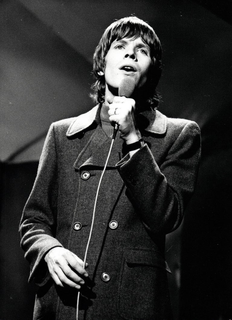 Unknown - Peter Noone of Herman's Hermits with Microphone Vintage ...