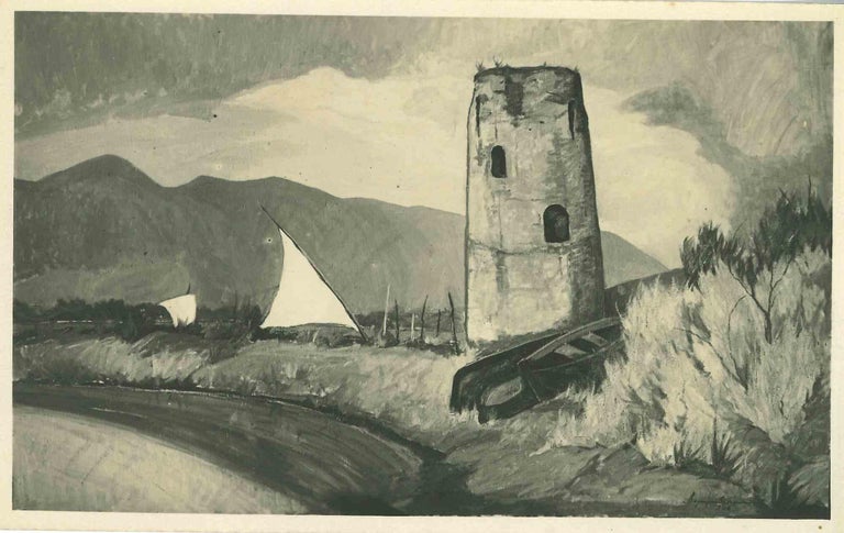 Unknown - Photograph of a Painting by Beppe Guzzi - mid 20th Century ...