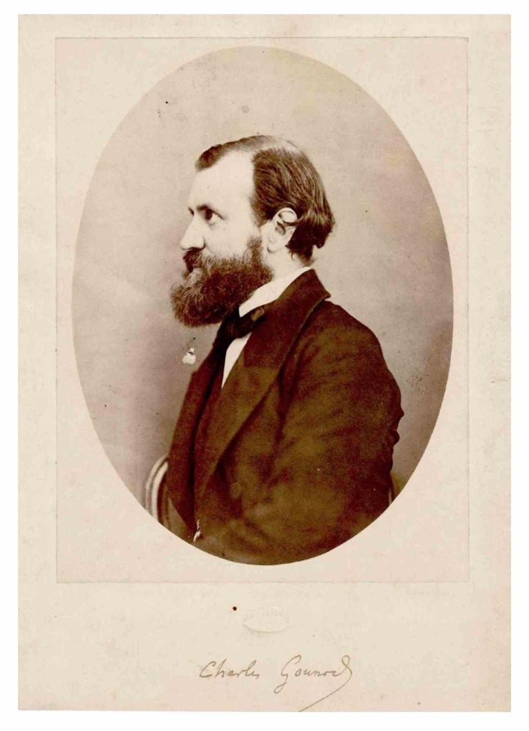 Unknown - Photographic Portrait and Autograph of Charles Gounod- 1860 ...