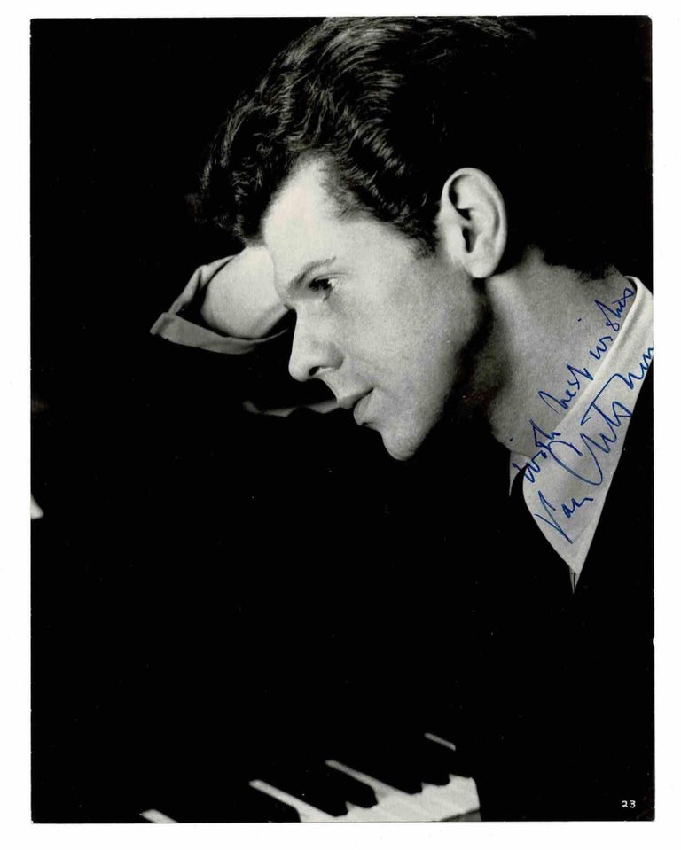 Unknown - Photographic Portrait and Signature of Van Cliburn - 1960s ...